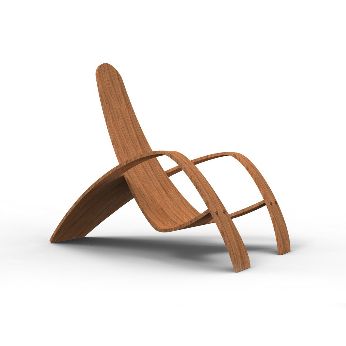 Custom Hand Made Bent Plywood Lounge Chair - Ciseal