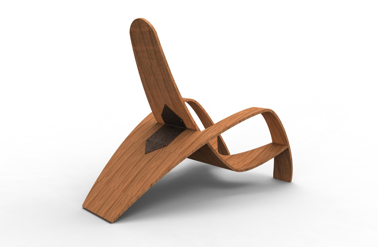 Custom Hand Made Bent Plywood Lounge Chair - Ciseal
