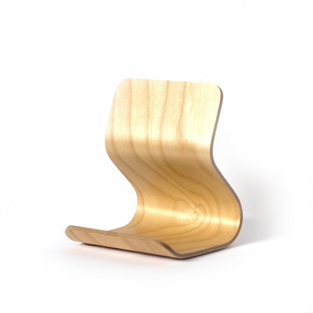 Ray Tablet Stand - Handmade Mid Century Modern Bent Plywood by Ciseal