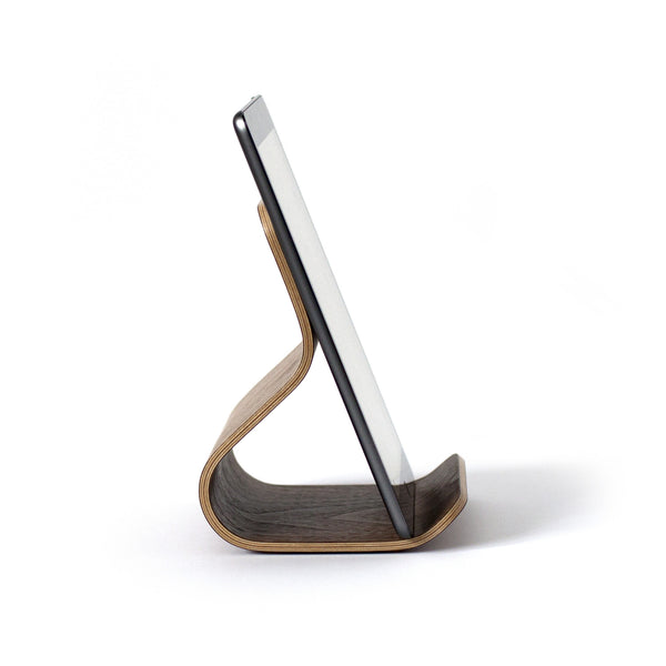 Ray Tablet Stand - Handmade Mid Century Modern Bent Plywood by Ciseal