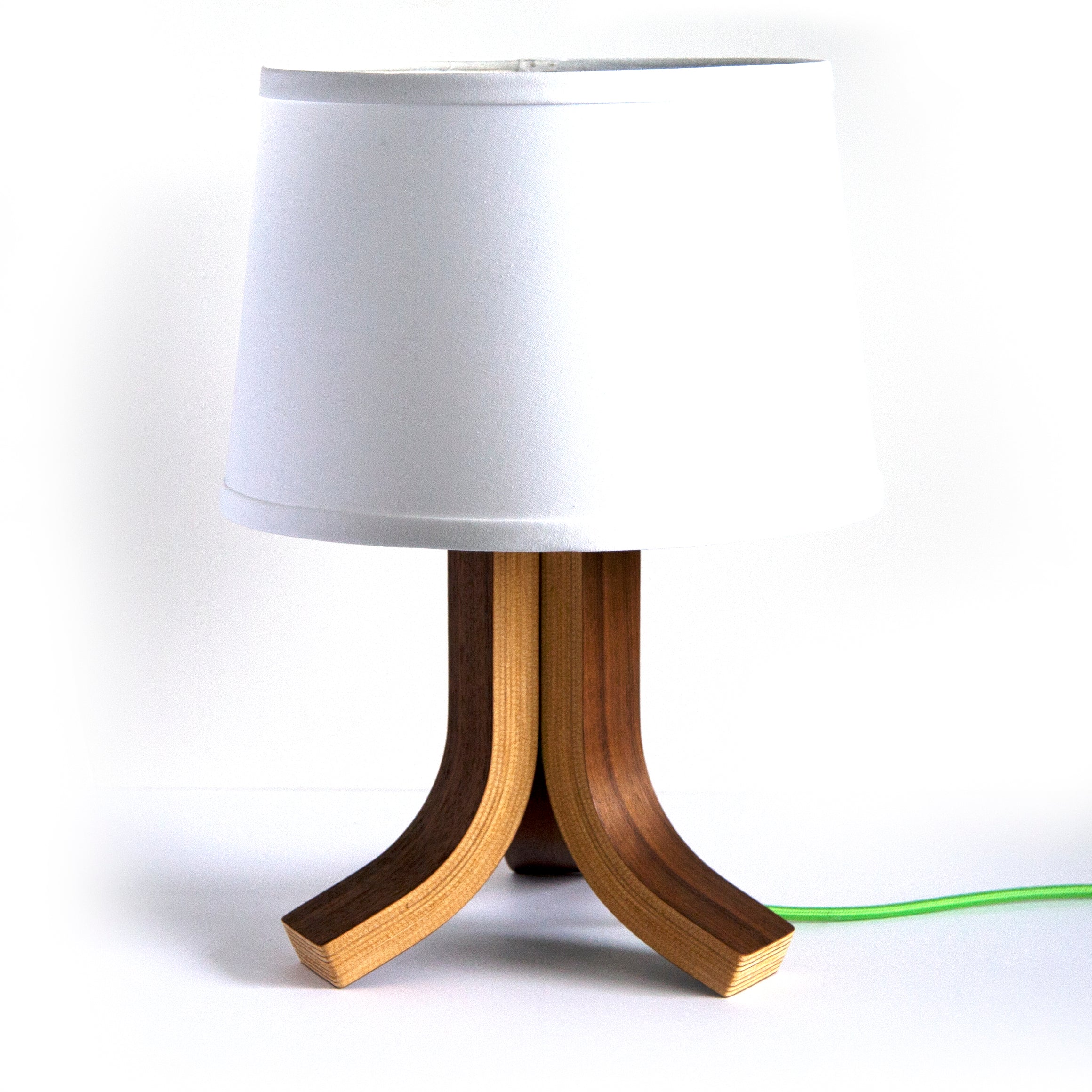 Traverse Table Lamp - Handmade Modern Bent Plywood Lighting by Ciseal